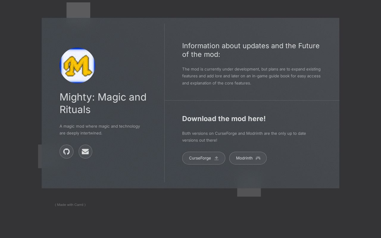 Mighty: Magic and Rituals